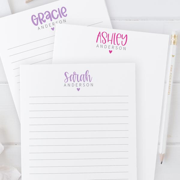 Personalized Heart Notepads | Jane.com